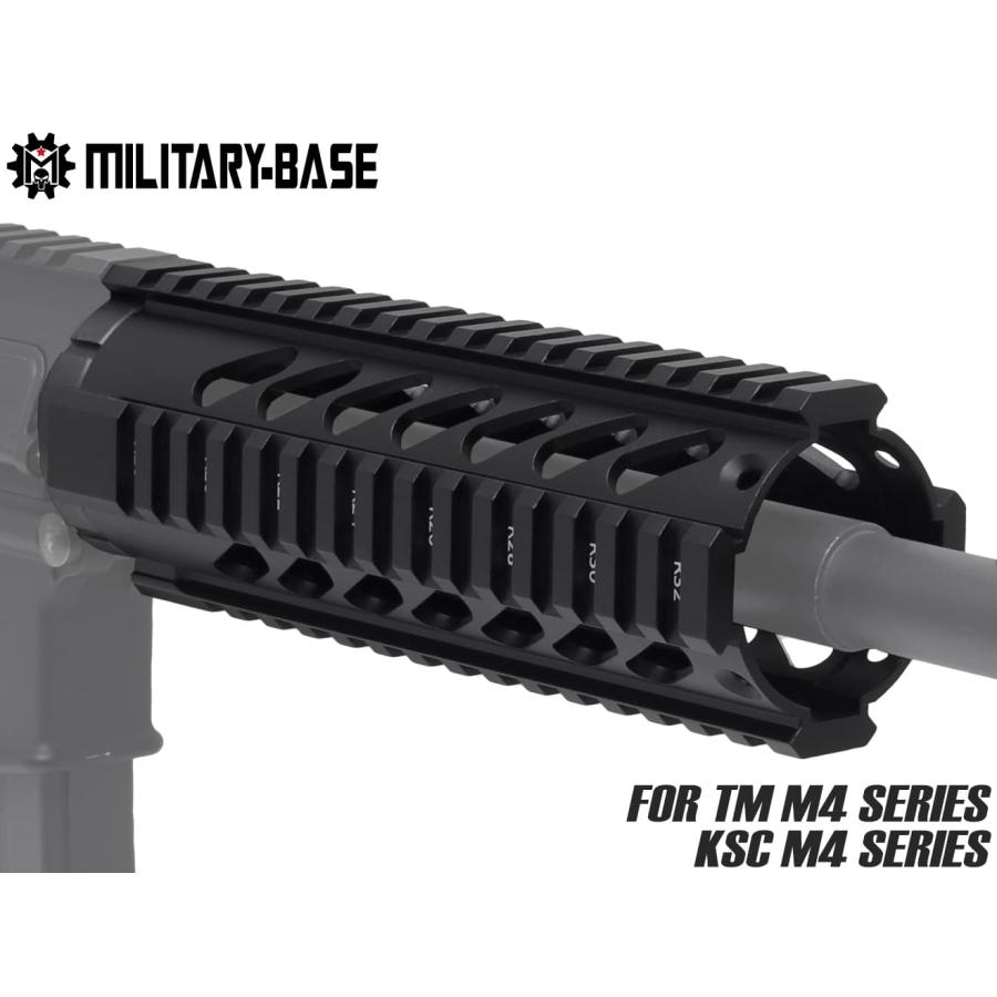 OHT-HGD-002L7 MILITARY BASE ASタイプ フリーフロート クアッドレール 7inch for マルイ/KSC M4シリーズ : MILITARY BASE - 通販 ...
