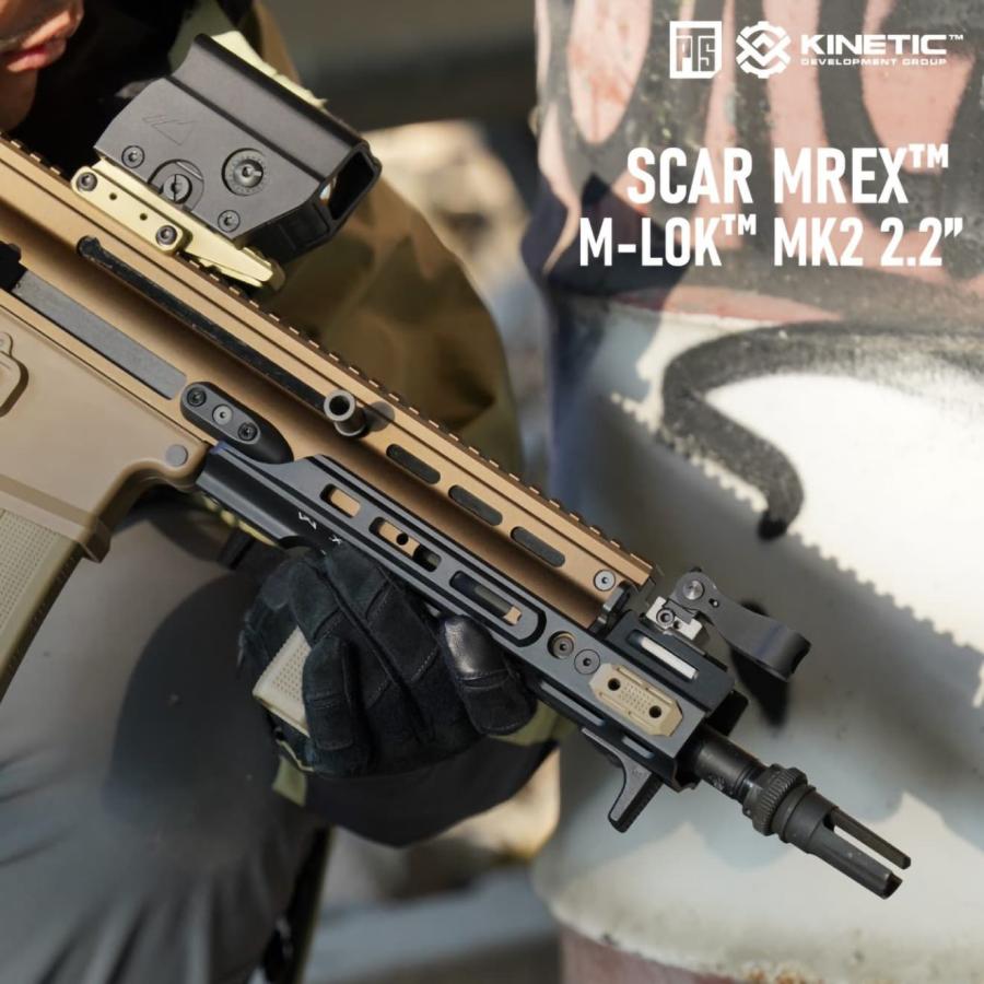PTS-KN0012 PTS Kinetic SCAR MREX M-Lok Mk.2 2.2インチ エクステンションレール ...