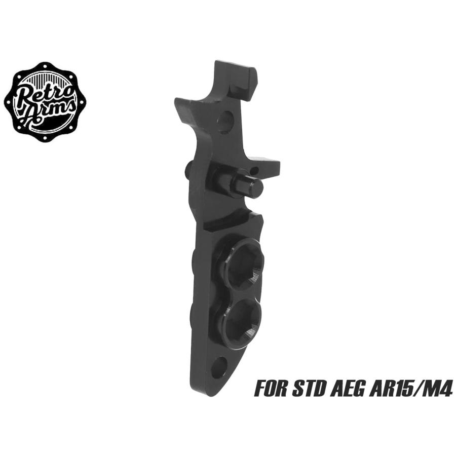 RA-AE-144 RETRO ARMS アルミCNC カスタムトリガー P type for AEG AR15/M4 : MILITARY ...