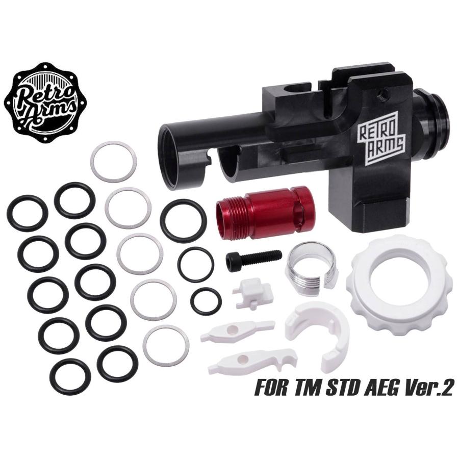 RA-AE-184 RETRO ARMS EN AW7075-T651 CNC ホップアップチャンバー AR15 PRO for AEG M4 ...