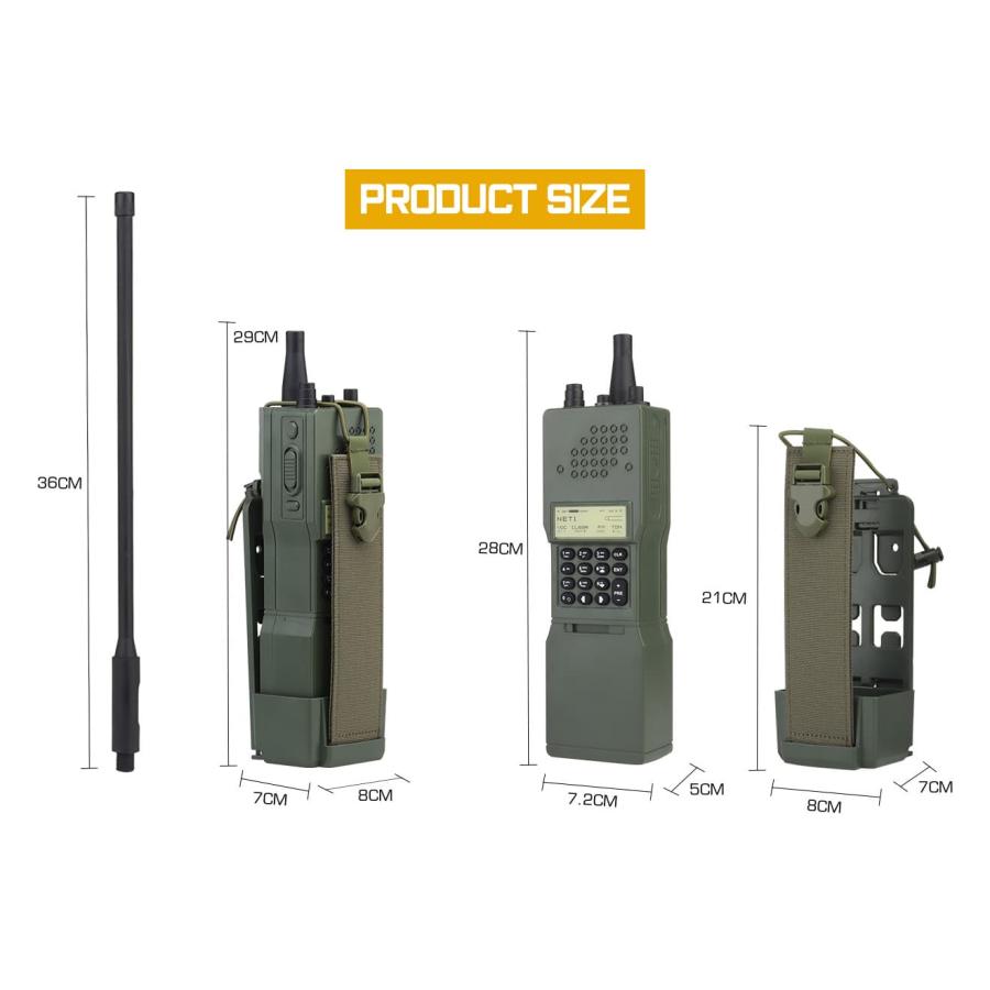 WO-ACC-014B WoSporT PRC-152A ダミーラジオモデル w/ MOLLE アダプター : MILITARY BASE - 通販 - Yahoo!ショッピング