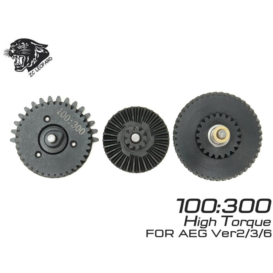 ZC-GEAR-017 ZC LEOPARD AEG 100：300 スチールCNC ベアリングギアセット : MILITARY BASE ...