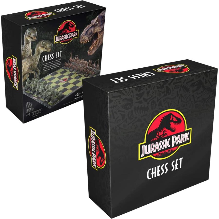 ジュラシックパーク チェスセットJurassic Park Chess Set チェス ボードゲーム 2人対戦 : ミレニアム ストア ...