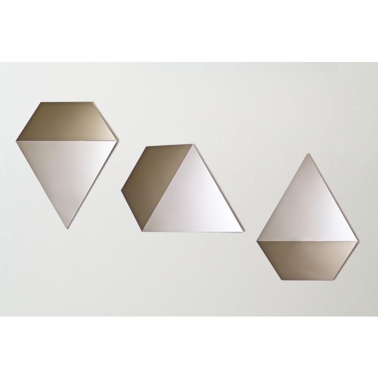 ウォールミラー PRISM ブロンズ&シルバー Haidee Drew Design ハンドメイド :zk3ep5r328 ...