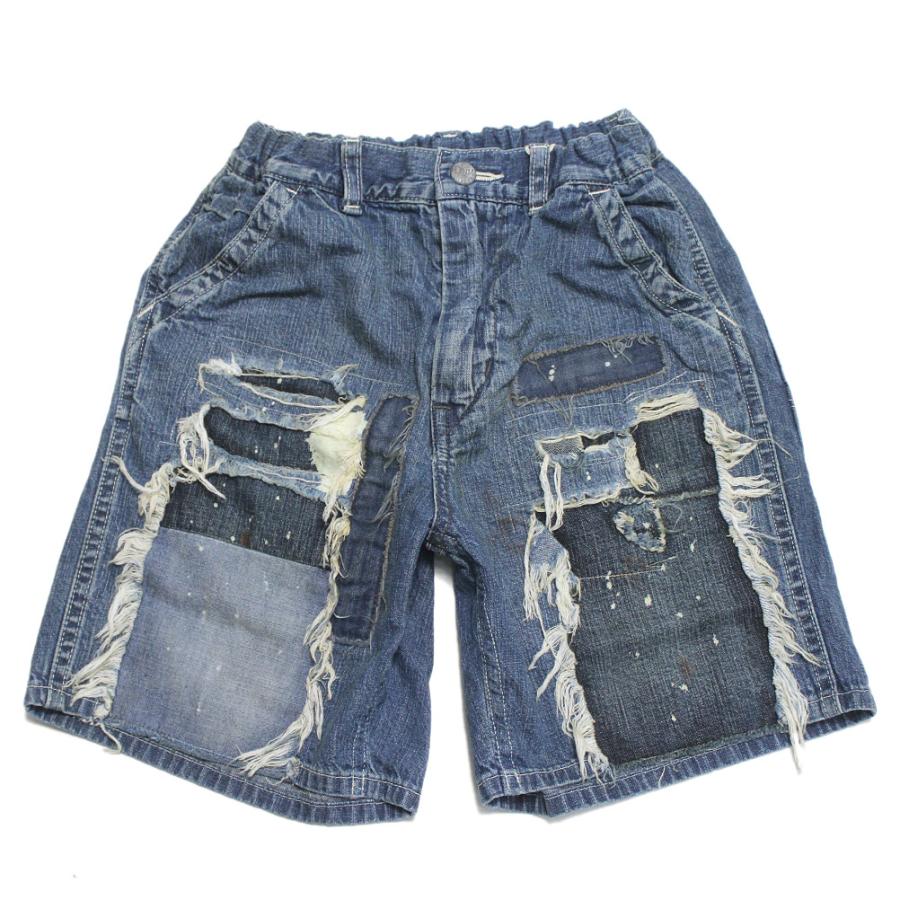 DENIM DUNGAREE ハーフパンツ "デニム＆ダンガリー デニムアンドダンガリー" 8OZデニム リメイク SPN 14BLブルー : 子供服ミリバール ヤフーショップ - 通販 ...