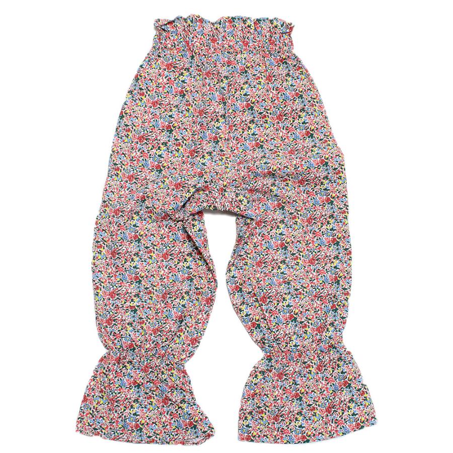 ロングパンツ "フォークメイド フォルクメイド" 子供服 floral pattem ドロワーパンツ フローラルレッド :fol24ss018 ...