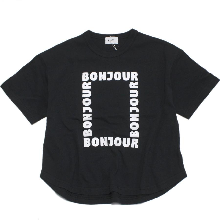 FOV（フォブ） セール 「50%OFF」 半袖Tシャツ "フォブ" BONJOUR 6分袖Tシャツ ブラック(BK) : 子供服ミリバール ...