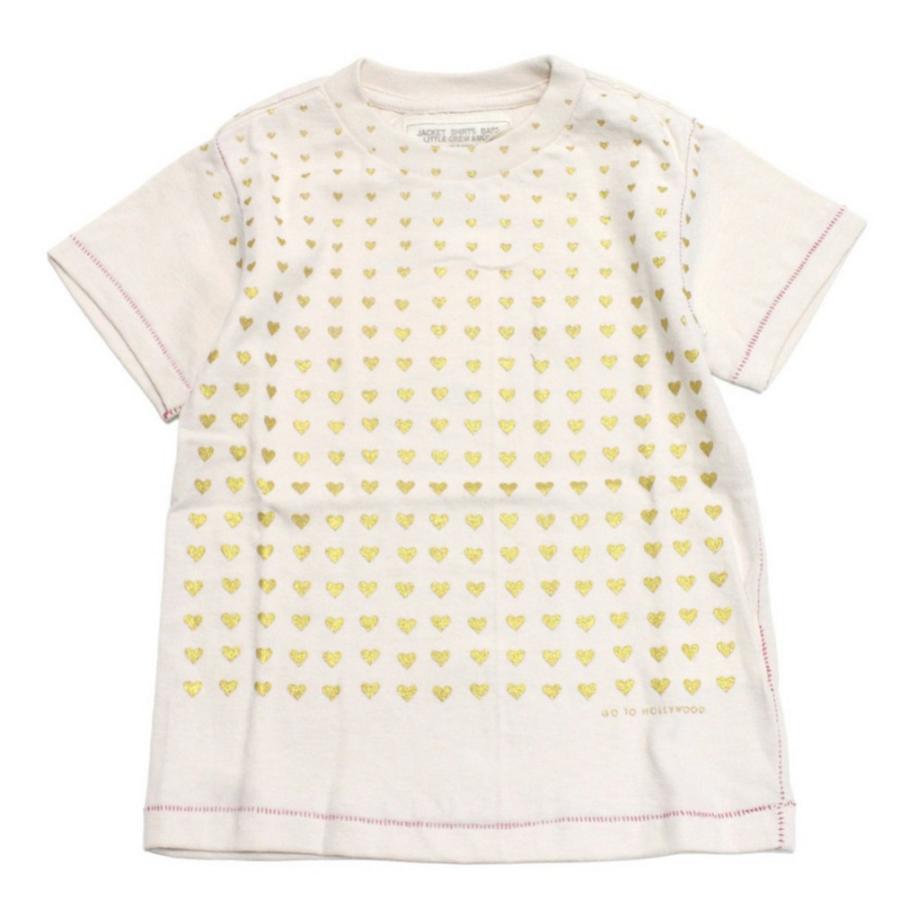 GO TO HOLLYWOOD 半袖Tシャツ "ゴートゥーハリウッド" テンジク キラキラハート TEE 1W白 : 子供服ミリバール ヤフーショップ - 通販 - Yahoo!ショッピング
