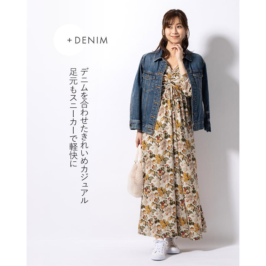 mimigrant ワンピース ルアナ Yライン オーチャードウィスパー opm7b-050005 きれいめ 30代 40代 50代 60代 ...