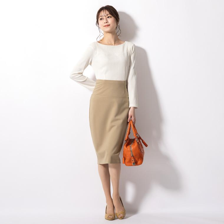 リブカットソー ラウンドネック 無地 tp020-0001 きれいめ 30代 40代 50代 着やせ 上品 大きいサイズ トールサイズあり 長袖 九分袖 春夏秋冬 : tp020-0001 ...