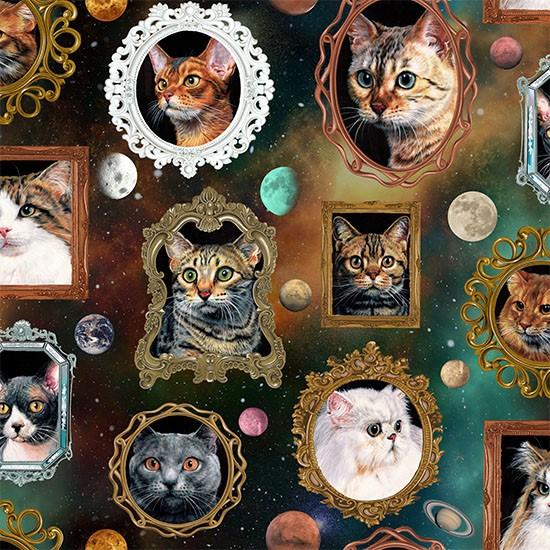 猫柄生地 nora. スターキャット （50cm単位） : 猫雑貨MIMIKOBO - 通販 - Yahoo!ショッピング