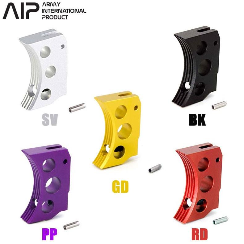 AIP ハイキャパ共用 アルミトリガー TypeF SV BK PP RD GD ショート メール便可 : mimiy - 通販 ...