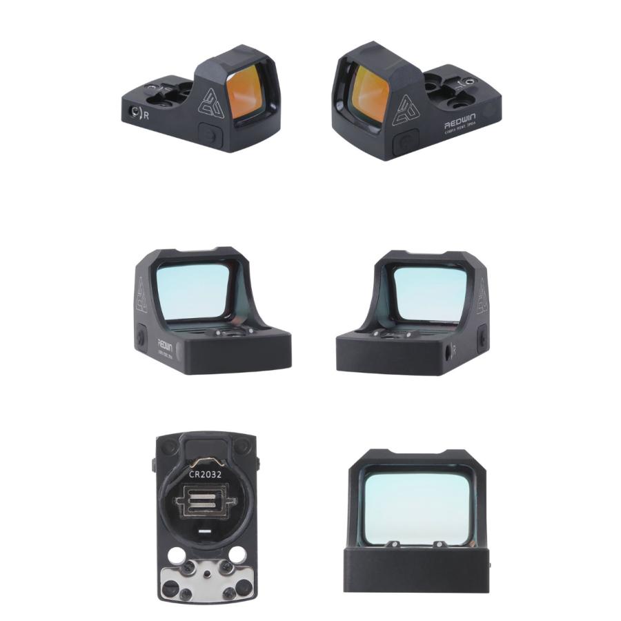 Red Win Optics Cobra Mini MOS 1x21x15 超軽量ドットサイト モーションセンサー搭載 実銃対応 BK 送料 ...