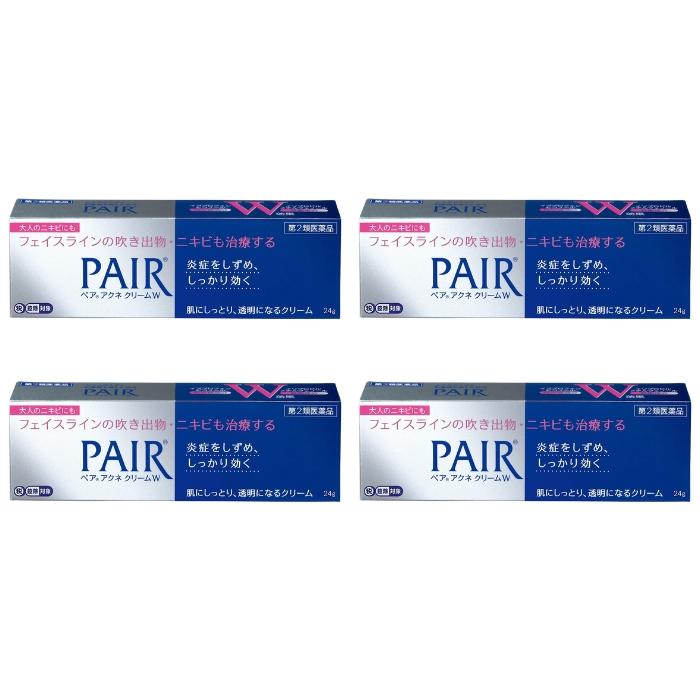 LION ペアアクネクリームW 24g ニキビ・吹き出物に効く 塗り薬（第2類医薬品） ×4個セット : ミナカラドラッグ 2号店 - 通販 ...
