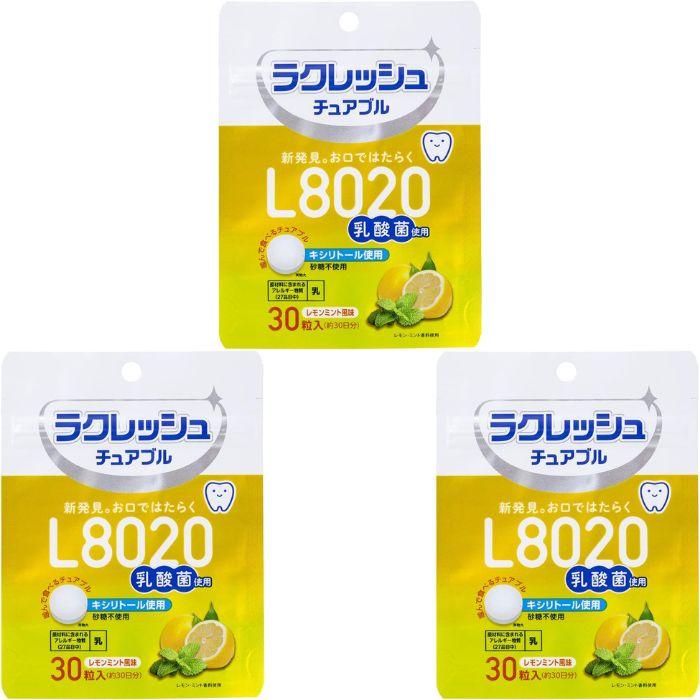 ジェクス L8020乳酸菌 ラクレッシュ チュアブル レモンミント 30g 30日分 ×3個セット : m-4973210994802-3 : ミナカラドラッグ 2号店 - 通販 ...