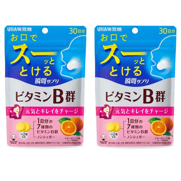 UHA 瞬間サプリ ビタミンB群 60粒 30日分 ×2個セット【使用期限:2024/11/30】 : m-4902750917699-2 : ミナカラドラッグ 1号店 - 通販 ...