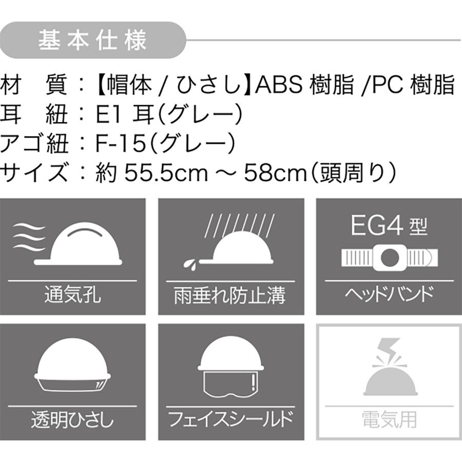ヘルメットSYA-CSVM型 フェイスシールド付 エアロメッシュ 暑さ対策 熱中症対策 防災 工事用ヘルメット : 命一番堂 - 通販 - Yahoo!ショッピング