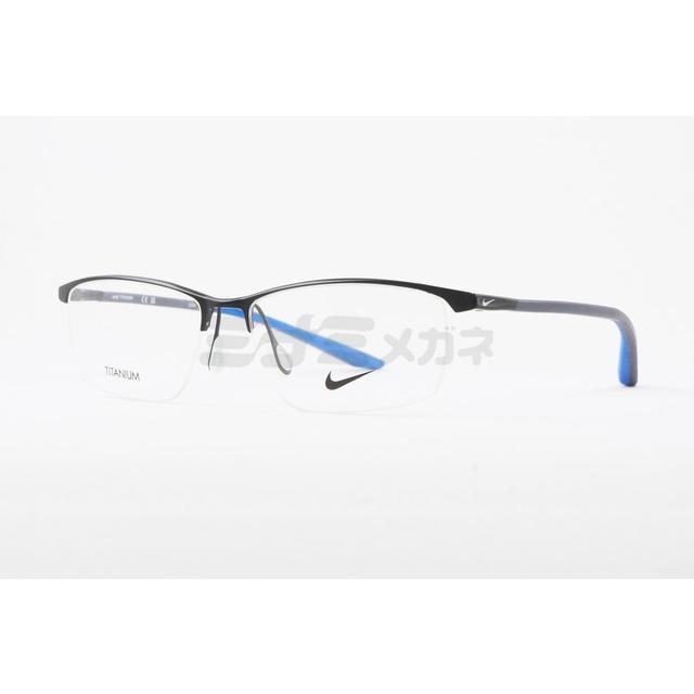 NIKE（ナイキ） メガネ 6077AF Col.003 スクエア ナイロール ハーフリム スポーツ 軽量 正規品 : 創業60年～アイウェア ...