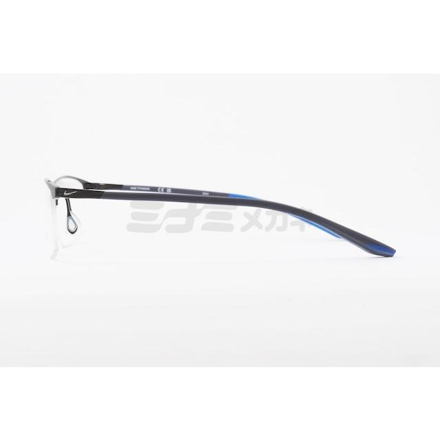 NIKE（ナイキ） メガネ 6077AF Col.003 スクエア ナイロール ハーフリム スポーツ 軽量 正規品 : 創業60年～アイウェア ...
