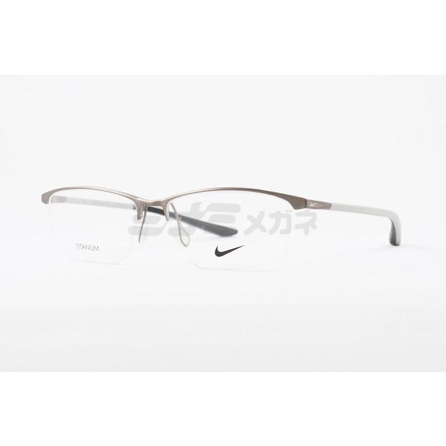 NIKE（ナイキ） メガネ 6077AF Col.067 スクエア ナイロール ハーフリム スポーツ 軽量 正規品 : 創業60年～アイウェア ...