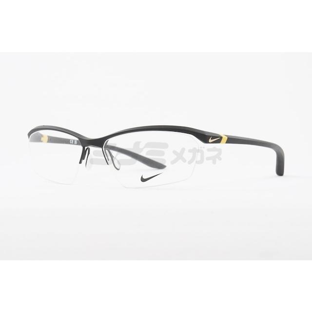NIKE（ナイキ） メガネ 7140AF Col.001 ブロー サーモント ナイロール ハーフリム スポーツ 軽量 正規品 : 創業60年 ...