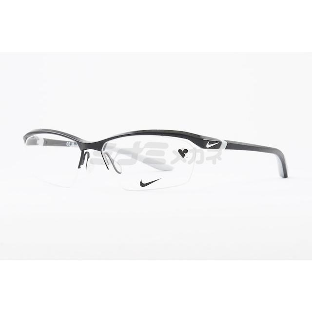 NIKE（ナイキ） メガネ 7140AF Col.002 ブロー サーモント ナイロール ハーフリム スポーツ 軽量 正規品 : 創業60年 ...