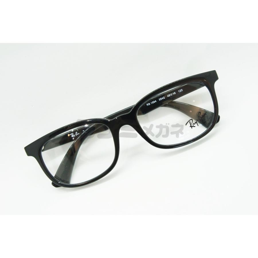 Ray-Ban キッズ メガネフレーム RB1584 3542 48サイズ スクエア ジュニア 子ども 子供 レイバン ブラック シンプル ...