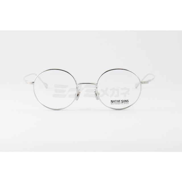 NATIVE SONS メガネ Seeger Col.Silver NSM-016F 45サイズ 47サイズ ラウンド シーガー ネイティブサンズ 鯖江 日本製 正規品 : 創業60年～アイ ...