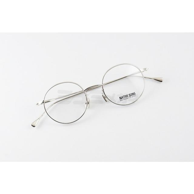 NATIVE SONS メガネ Seeger Col.Silver NSM-016F 45サイズ 47サイズ ラウンド シーガー ネイティブサンズ 鯖江 日本製 正規品 : 創業60年～アイ ...