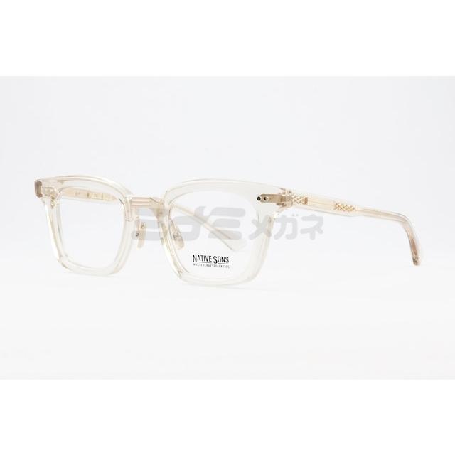 NATIVE SONS クリア メガネ Stillman Col.Honey mauve/Lv gold PM-023U ウェリントン ...
