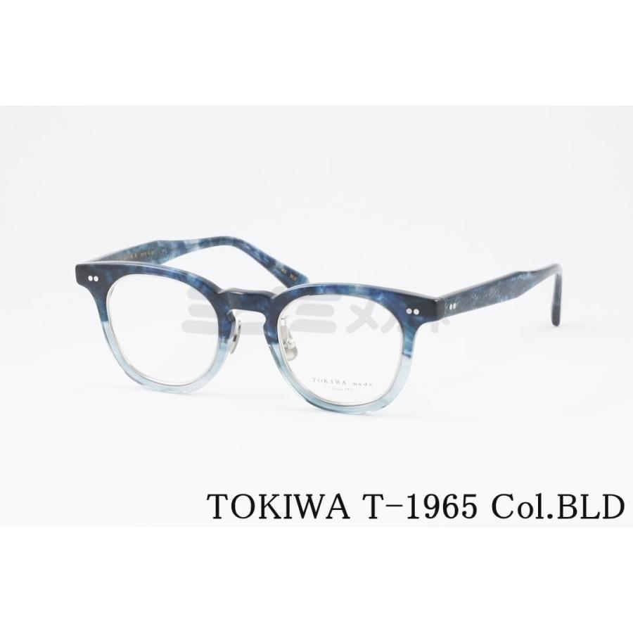TOKIWA メガネ T-1965 Col.BLD ウェリントン ツートン インナーメタル トキワ 正規品 : t-1965-col-bld : 創業60年～アイウェア専門のミナミメガネ ...