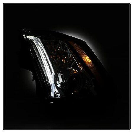 ACANII - [HID/キセノンモデルのみ] 2008-2014 キャデラック CTS-V ブラック LED DRL プロジェクター ヘッドライト ヘッドランプ 助手席側 ...