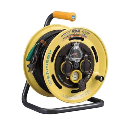 ハタヤ(HATAYA) 屋外用防雨型 漏電遮断機付温度センサー付レインボーリール 30m 100V型 2P2個口コンセント SBE-30KC : ミナモSTORE - 通販 - Yahoo ...