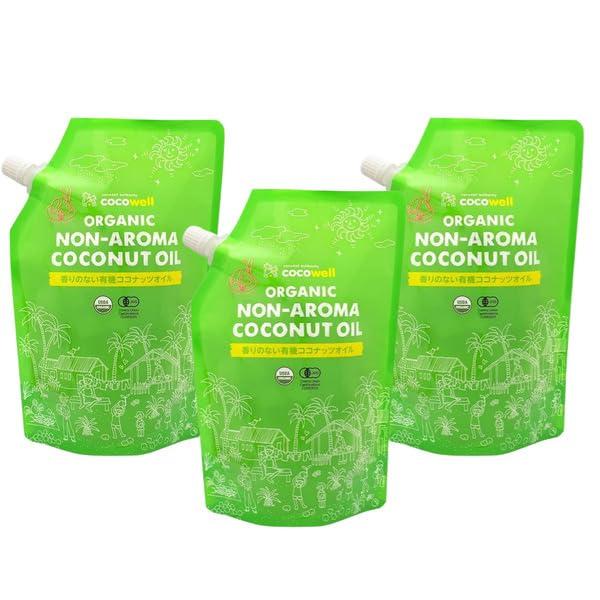 ココウェル オーガニックノンアロマ ココナッツオイル（460g×3袋）cocowell : ミナモSTORE - 通販 - Yahoo!ショッピング