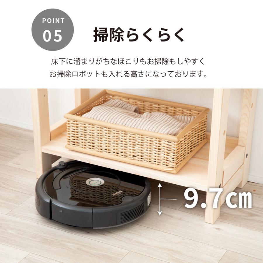 源ベッド 木製 ラック 国産ひのき シェルフ ロウタイプ（hinoki-shelf-low） : 源ベッド Yahoo!ショッピング店 ...