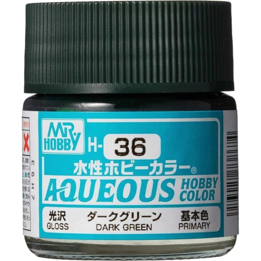 GSI H36 水性ホビーカラー ダークグリーン (1) GSIクレオス 水性カラー : みなと模型 Yahoo!店 - 通販 - Yahoo!ショッピング