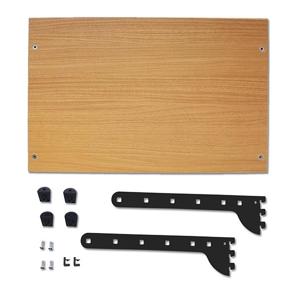 ARTIST (アーティスト） ES-rackブラック 木目調棚板セット W900×D400 SA-EST9040K [収納 安心 安全 簡単 ...