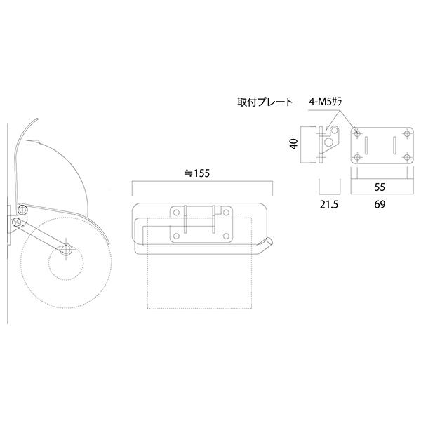 杉山製作所 ヨークペーパーホルダーA W-YOR2475 [紙巻器 アイアン おしゃれ] : ミナトワークス - 通販 - Yahoo!ショッピング