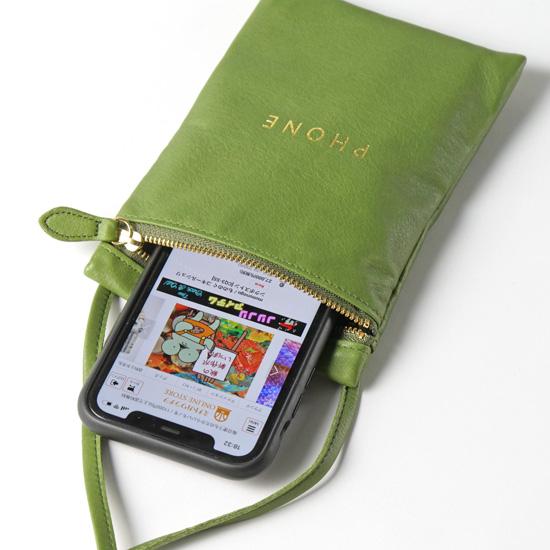 SiiLo / シーロ Word Phone Shoulder 51007 スマホショルダー スマホケース 牛革 日本製 : ミナトガワラヂヲ ...