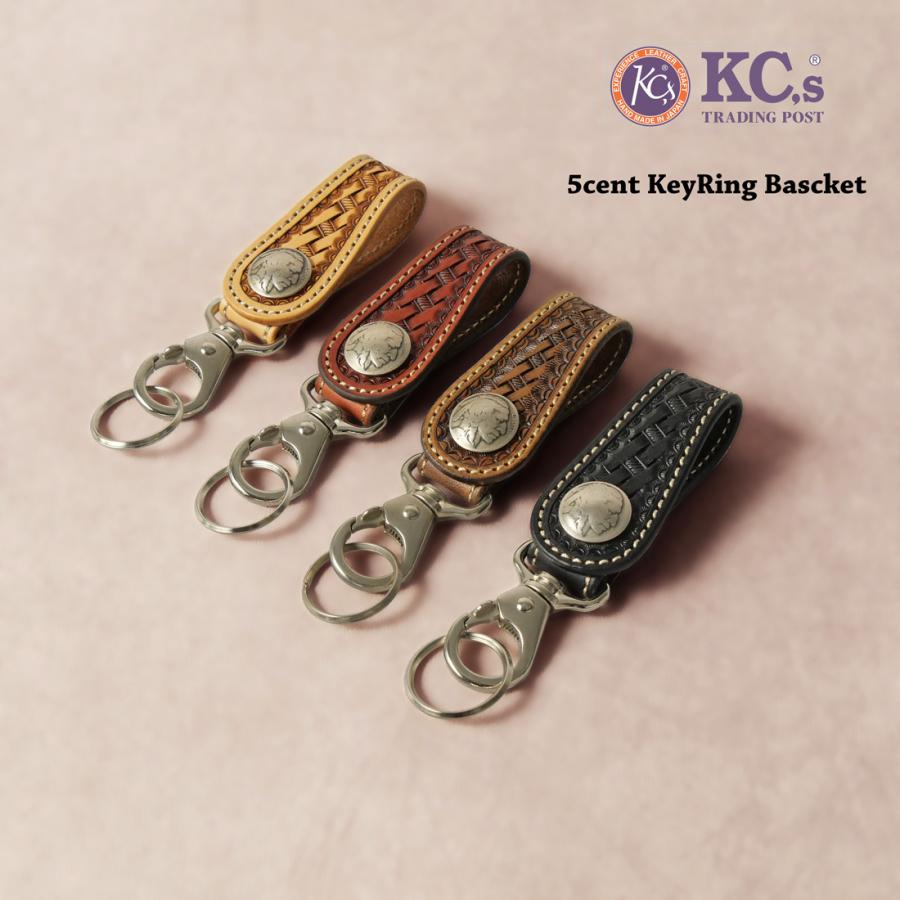 KC,s KCs / ケイシイズ 5セントキーリング バスケット KPK507 キーホルダー コンチョ アンティーク サドルレザー 牛革 : minatogawaradio Yahoo ...
