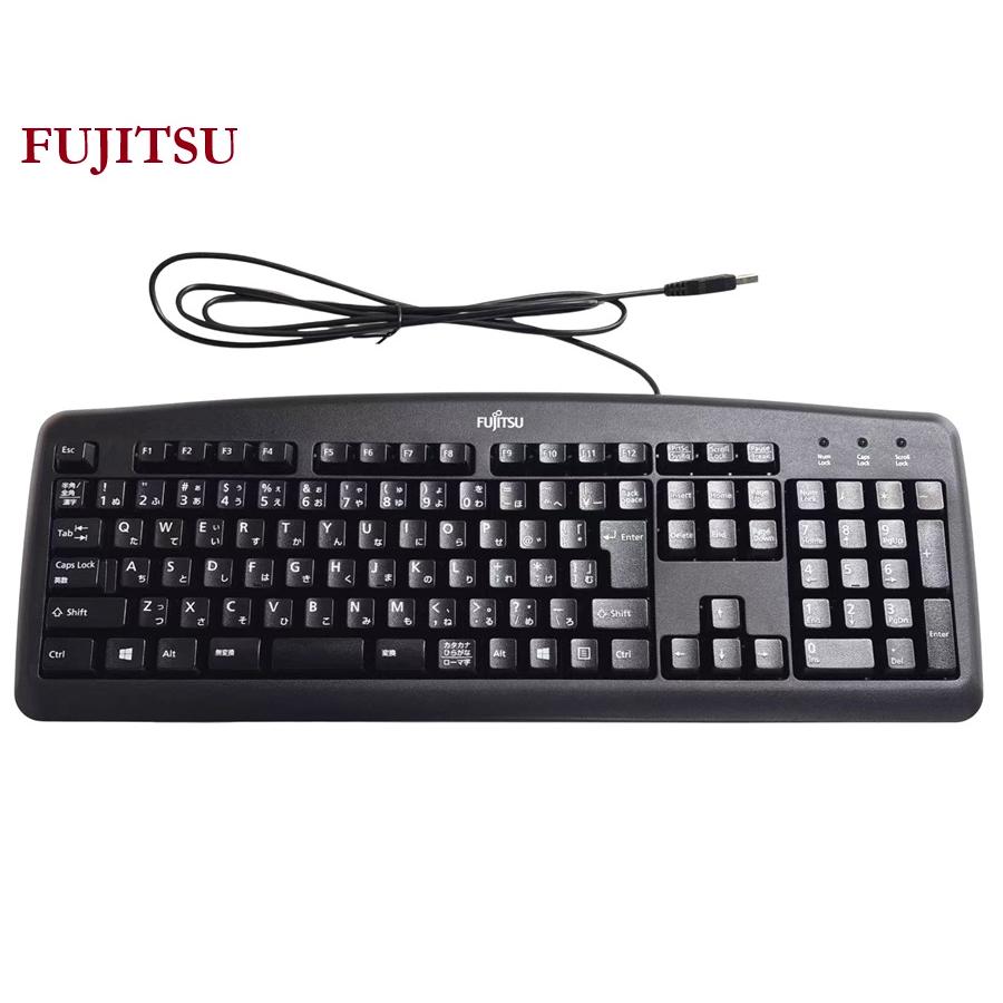 富士通（FUJITSU） 富士通純正 USBキーボード KU-0325 OADG 109Aキー 有線 スタンド 黒 英語/日本語配列 ...
