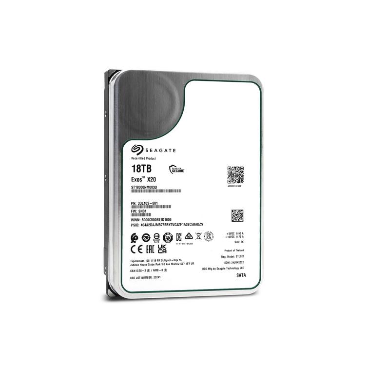 Exos SEAGATE X20 内蔵HDD ST18000NM003D 18TB 3.5" 7200RPM 256MB SATA600 ...