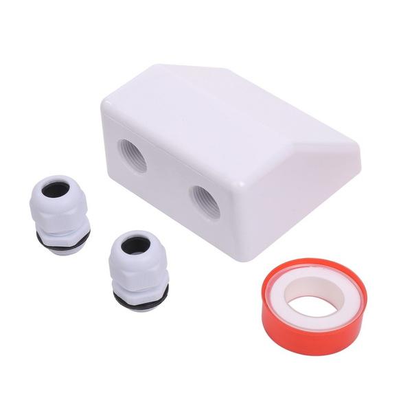 ソーラーケーブル 接続 セット ( 白 ボックス ／ シールテープ ) キャンピング カー ジャンクションボックス 防水箱 軽量 UV (送料無料)lvt-b86 :lvert-b86:輸入 ...