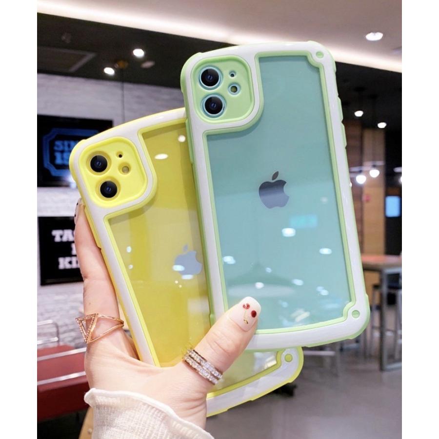 スマホケース iPhone7 iPhoneX iPhone11 Phone12 Phone13ケース 透明ケース 透明 カラフル 赤色 黄色 紫色 ピンク色 黄緑色 携帯 iPhone クリア ...