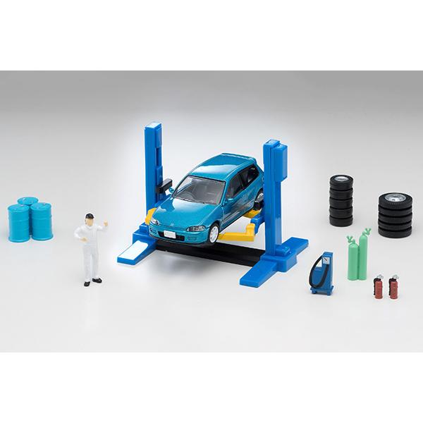 TOMYTEC トミカラマヴィンテージ 06a カーリフト（TLV-NEO ホンダ シビックSiR・II付属） : ミニカーショップケンボックス - 通販 - Yahoo!ショッピング