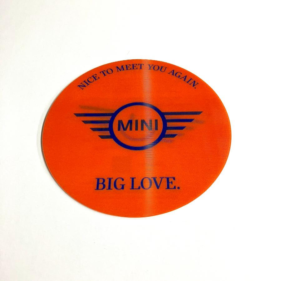 MINI（ミニ） MINI BIG LOVE レンチキュラーステッカー : ミニマルヤマ - 通販 - Yahoo!ショッピング