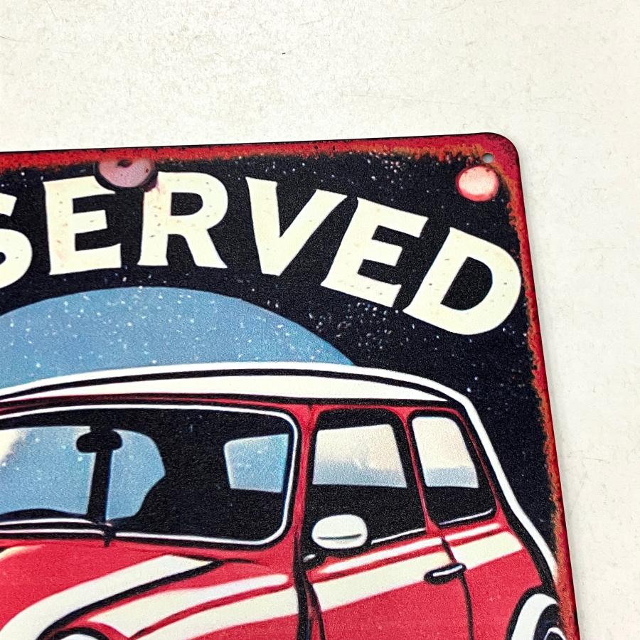 RESERVED PARKING MINI COOPER プレート看板 : ミニマルヤマ - 通販 - Yahoo!ショッピング