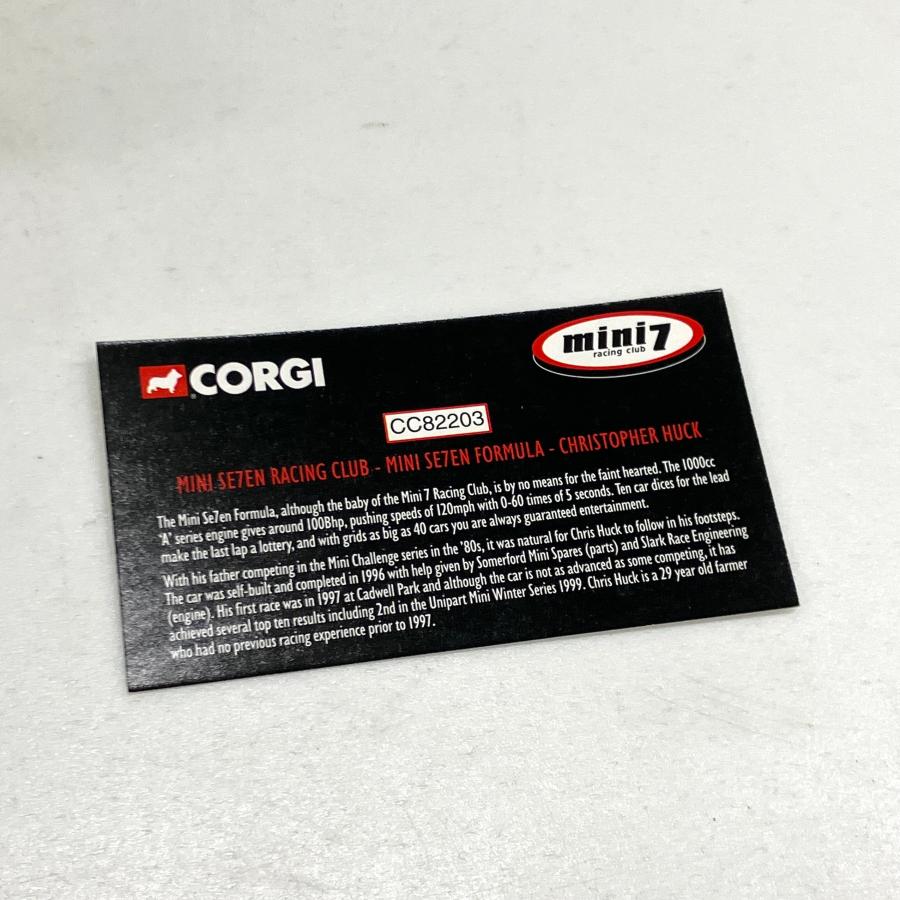 CORGI mini 7 Racing Club CHRISTOPHER HUCK ミニカー : ミニマルヤマ - 通販 - Yahoo!ショッピング
