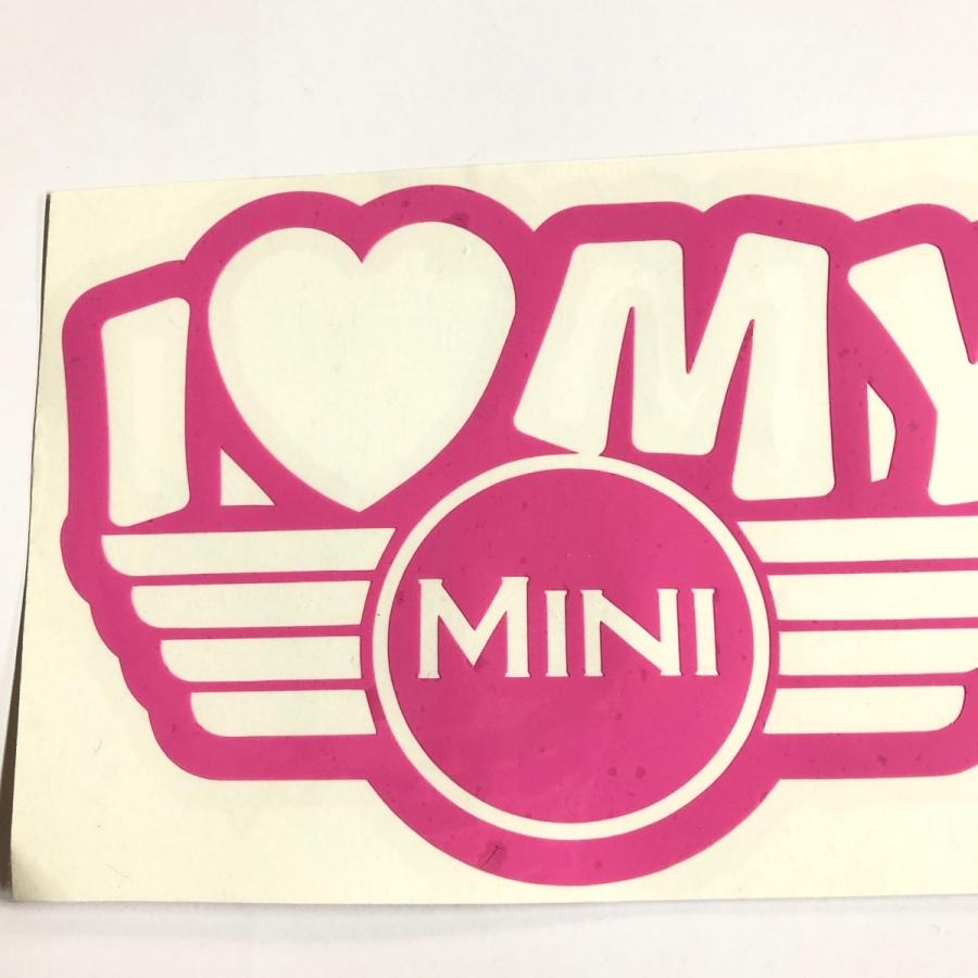 I LOVE MY MINI ステッカー ピンク : ミニマルヤマ - 通販 - Yahoo!ショッピング