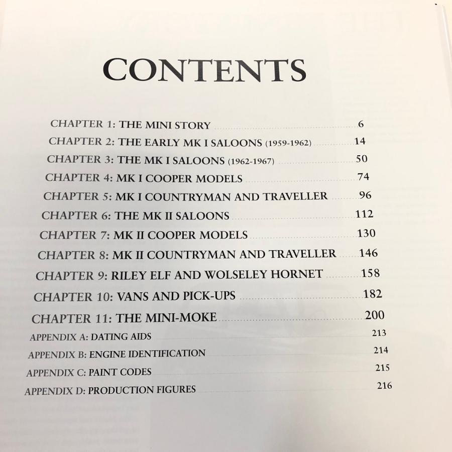 FACTORY-ORIGINAL MINI MK1&MK2 Originality guide including Cooper,Moke ...